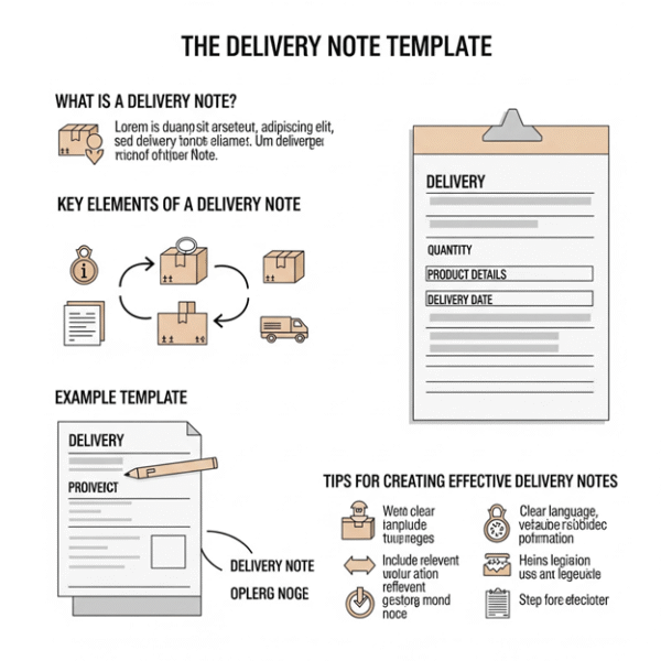 Delivery Note Template for UAE Businesses - mazeed