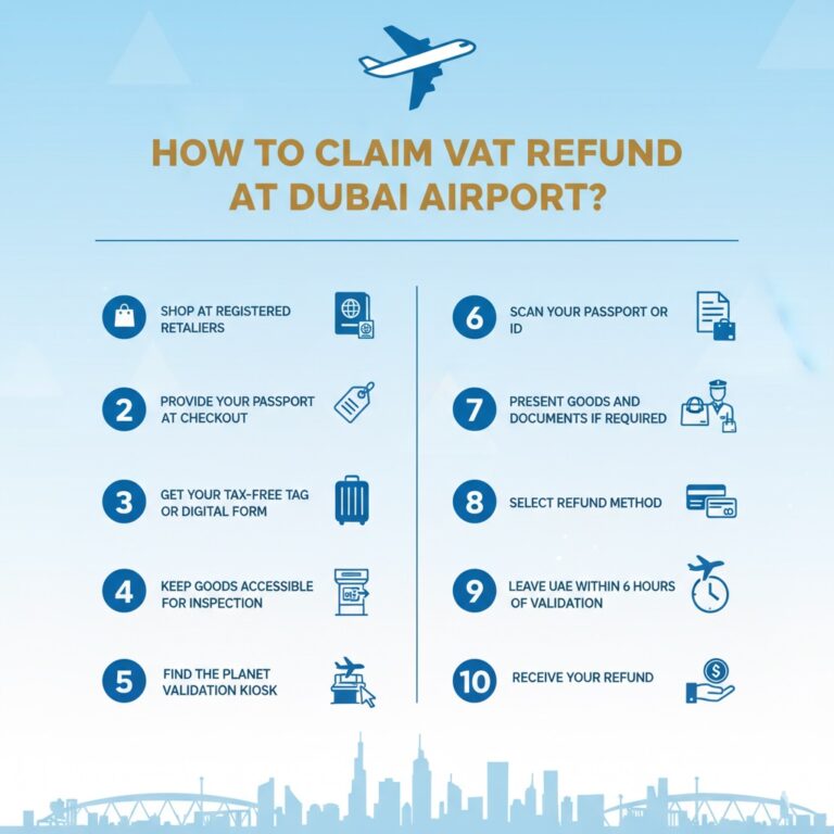 How to Claim VAT Refund in Dubai Airport? 10 Steps - mazeed