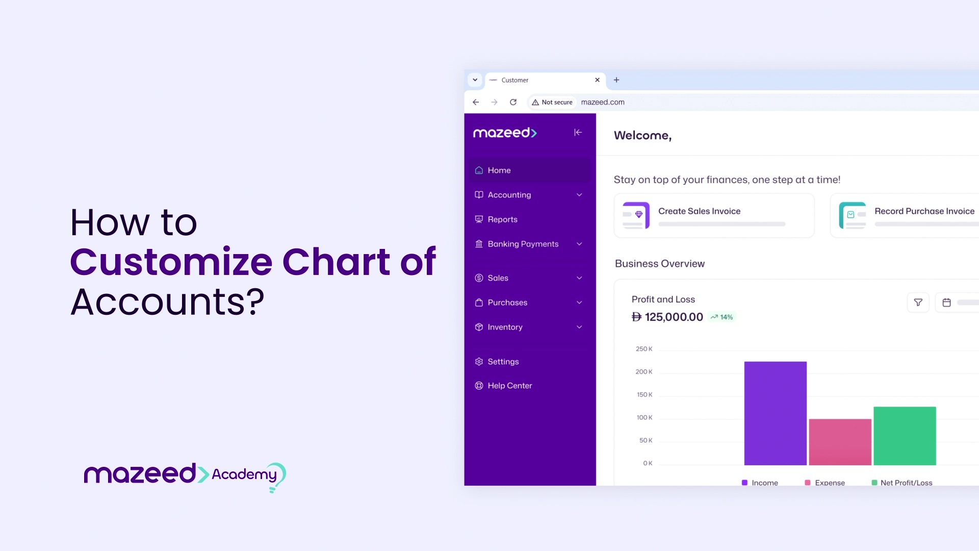 Customize Your Chart of Accounts - mazeed